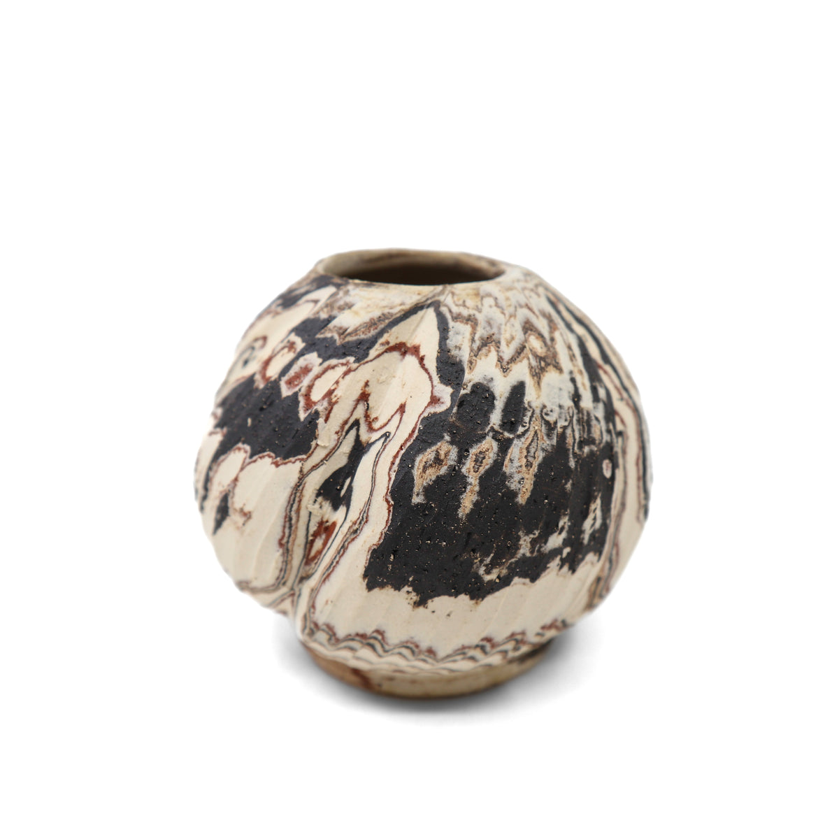 Small Dark Round Four Clay Vase/Candle Holder – Princeton University ...