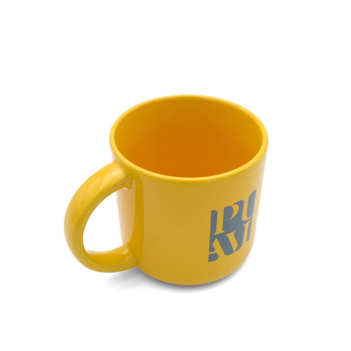 Yellow & Gray Logo Mug – Princeton University Art Museum Store