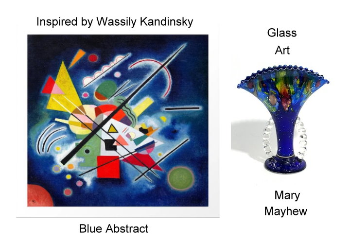 Inspired by Kandinsky - Blue Abstract Luminary Vase – Princeton ...