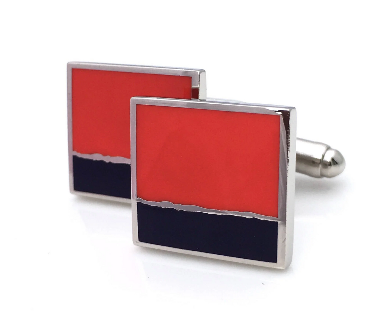 Orange Modernism Cufflinks – Princeton University Art Museum Store