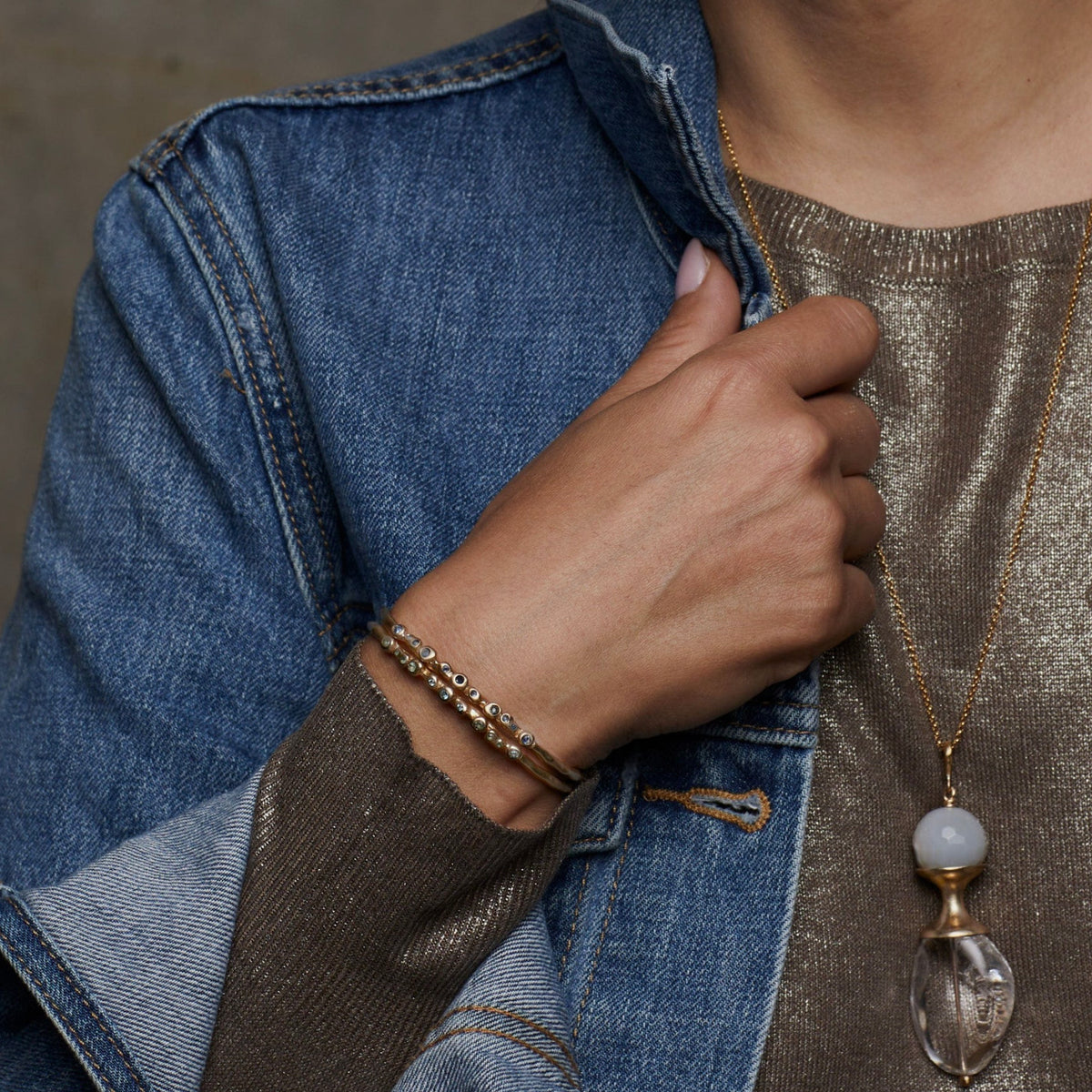 Delta Blue Topaz Bronze Cuff – Princeton University Art Museum Store