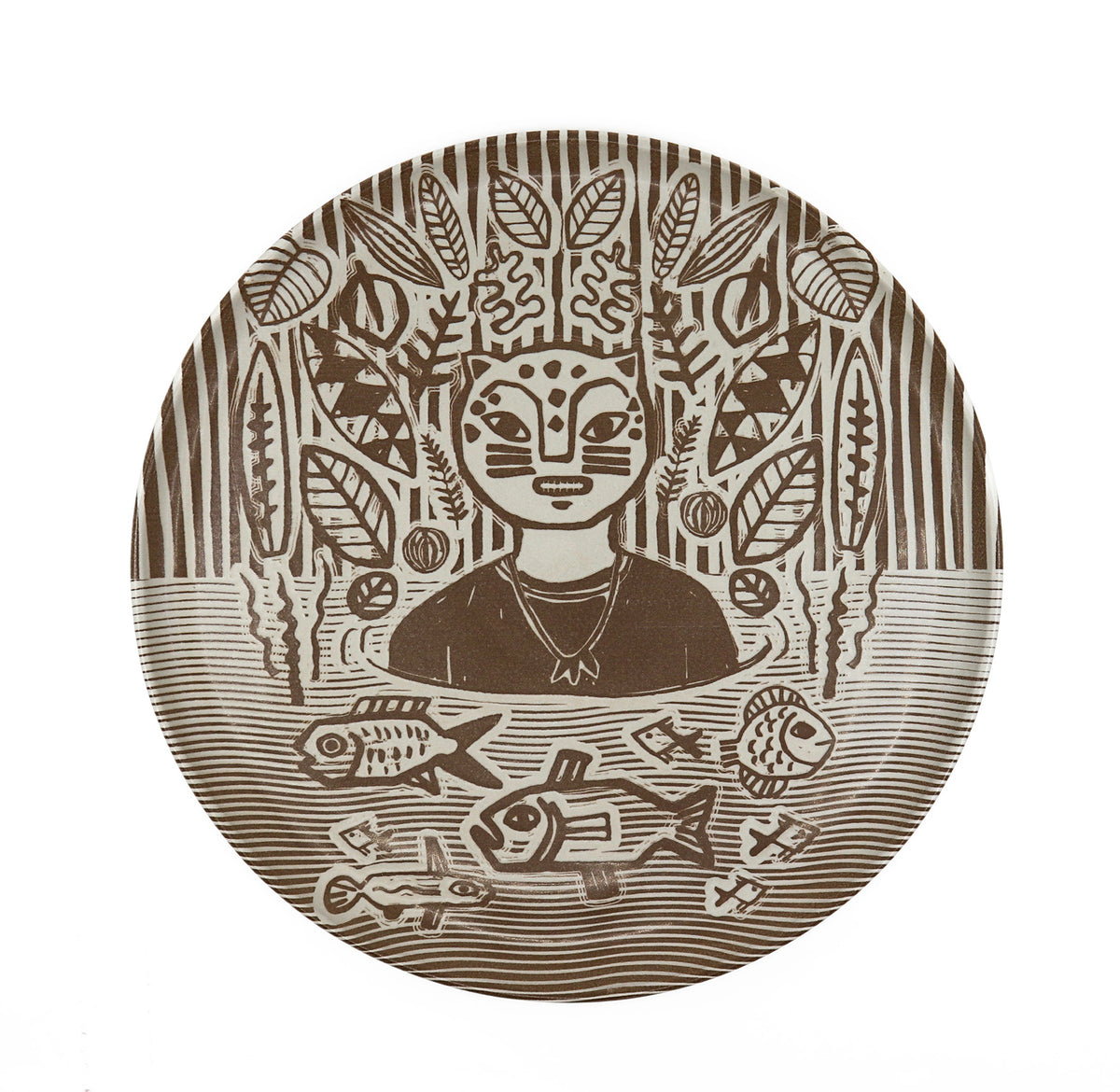 Dabururi Piracema Dinner Plate, Designed by Denilson Baniwa – Princeton ...